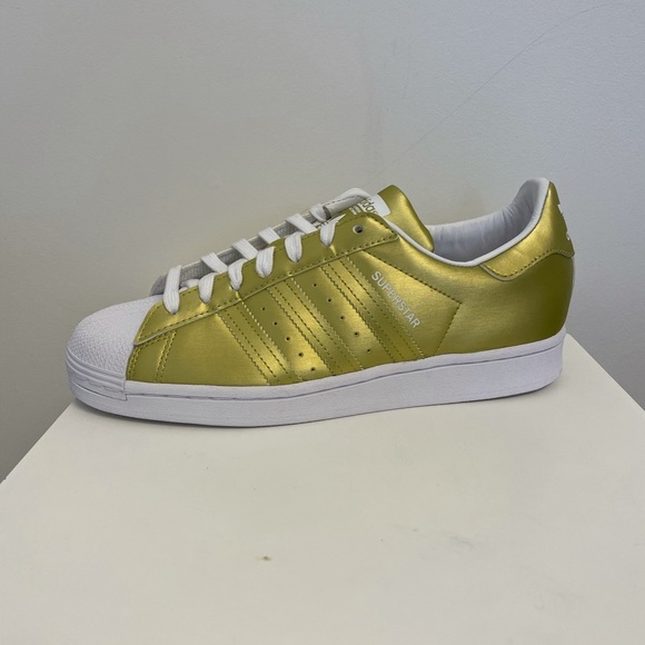adidas | Shoes | Adidas Superstar W Metallic Gold Sneakers Shoes ...